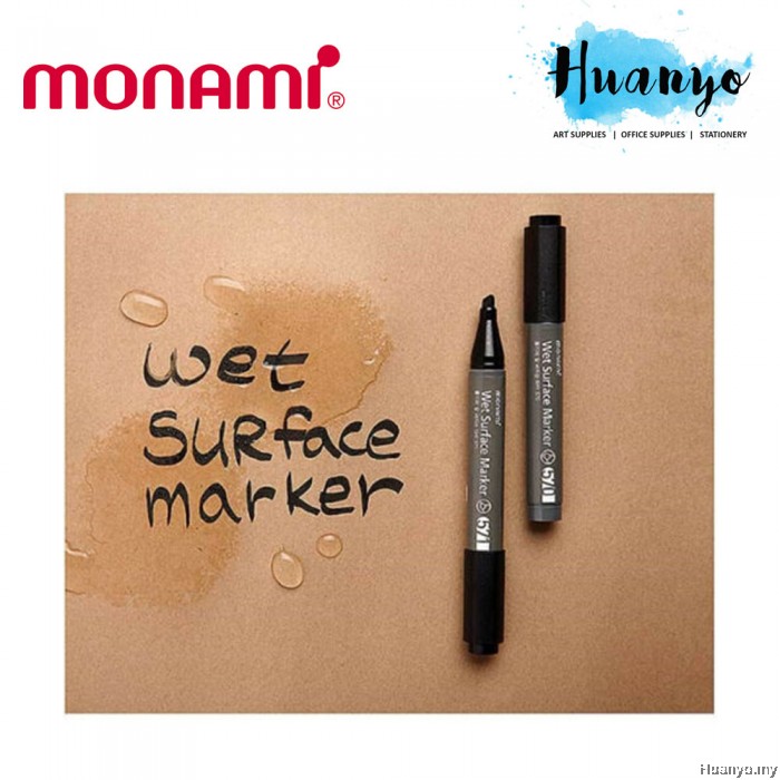 Monami Water Resistant Wet Surface Marker Pen 570 / 571 (Bullet ...