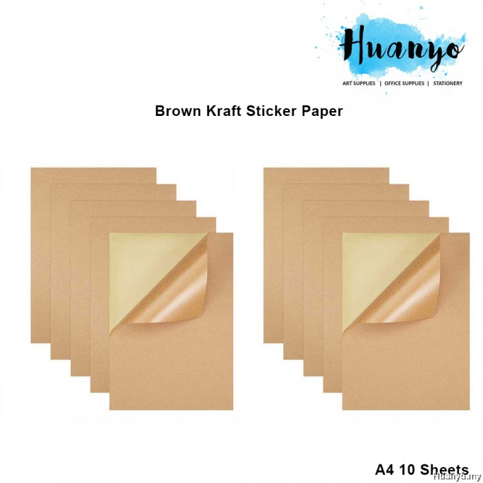 (Simili Matte / Glossy / Brown Kraft) A4 Easy Peeling Printable White ...