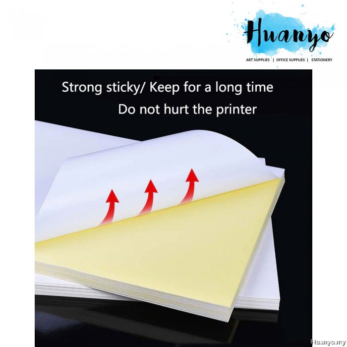 (Simili Matte / Glossy / Brown Kraft) A4 Easy Peeling Printable White ...