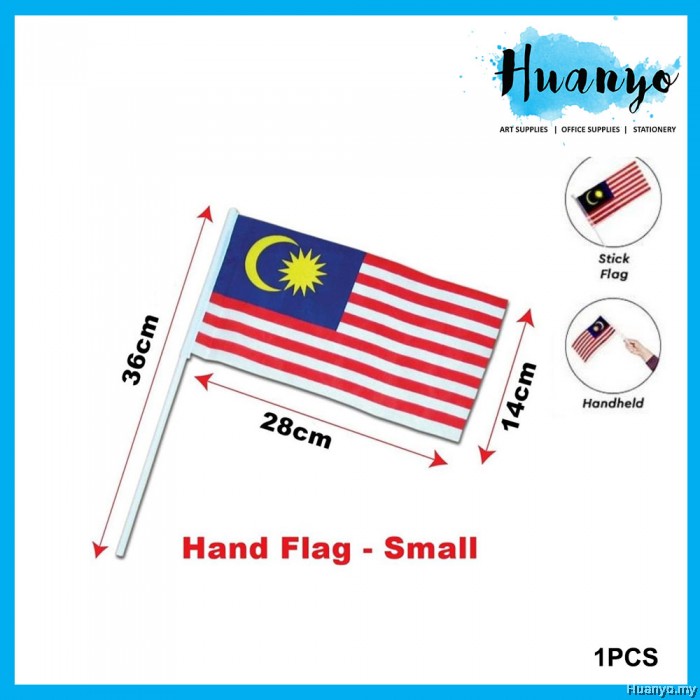 Malaysia & State Flag / Bendera Malaysia & Negeri [Hand / Bunch / Bunting Flag ] (Polyester, 2x4 ...