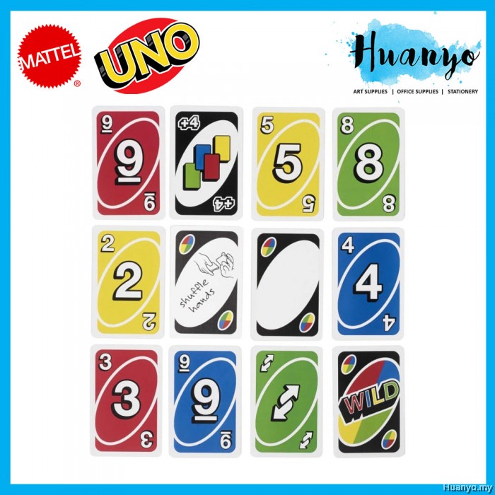 UNO Classic Card Game 112 Cards Gift for Friends & Family, Colour ...