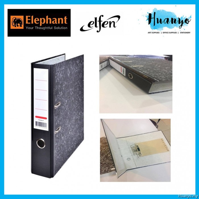 Elfen Elephant Lever Arch File For Hard Wearing & Heavy Duty Durability ...