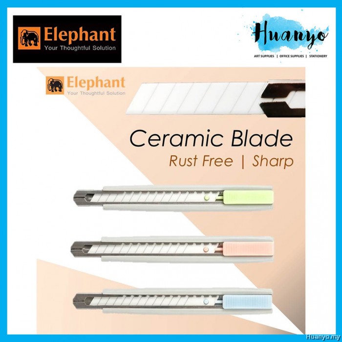 Elephant 60° Ceramic Blade Cutter Knife for Office School & Household ...