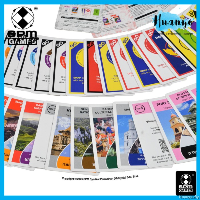 Saidina GO Visit Malaysia Tourism 2026 Edition Card Board Game (SPM222 ...