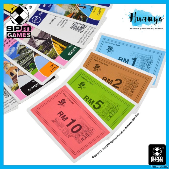 Saidina GO Visit Malaysia Tourism 2026 Edition Card Board Game (SPM222 ...