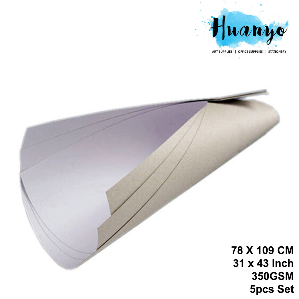 Single Side Coated Box Board A0 Size 84 X 120CM, 350GSM (Front White ...