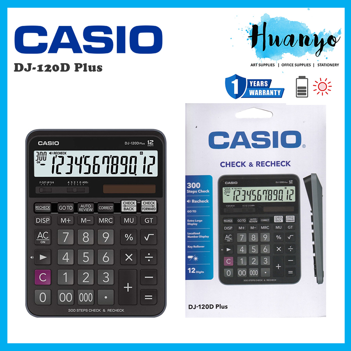 Casio DJ-120D Plus Check & Recheck Calculator