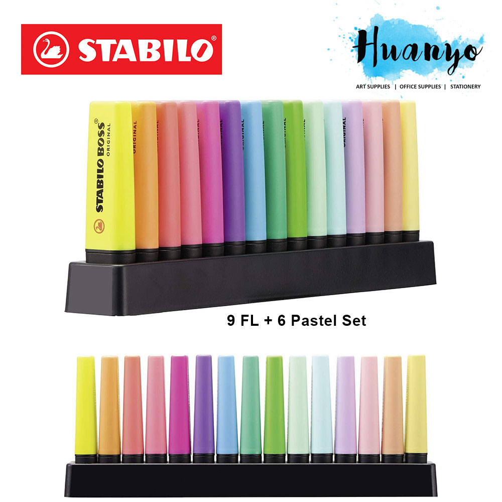 [Limited Edition] Stabilo Boss Original Fluorescent & Pastel Colour ...