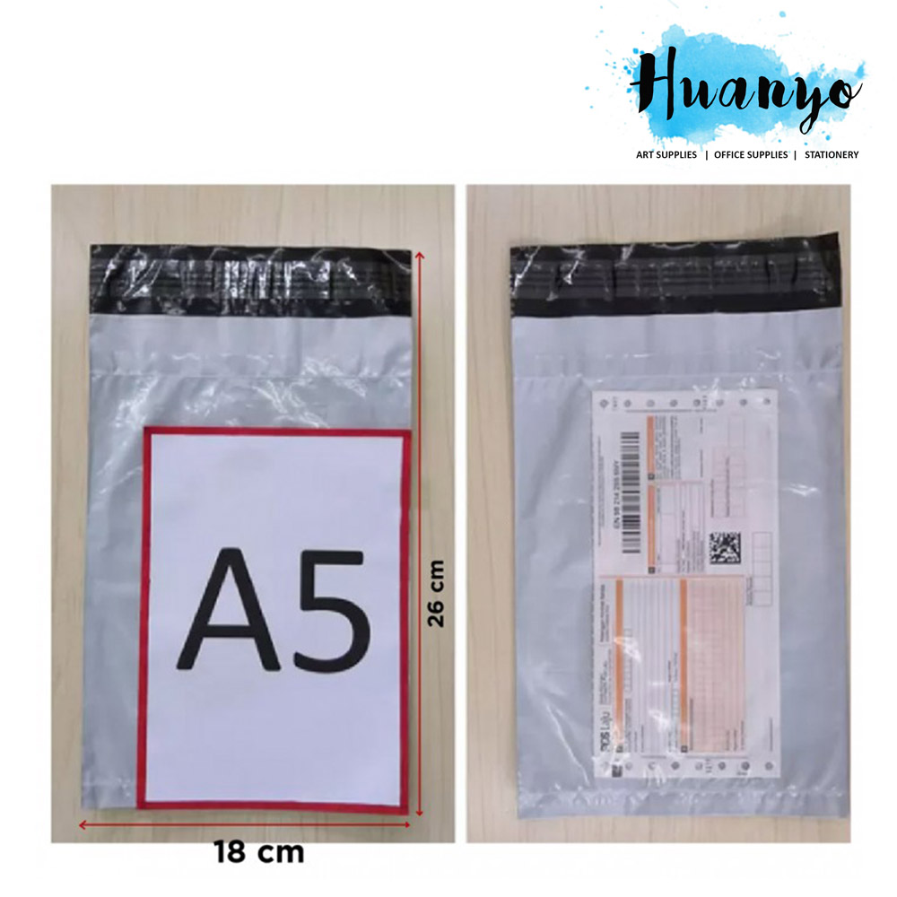 White Plastic Flyer Courier Pos Parcel Packaging Bag 100pcs/pack (A5 ...