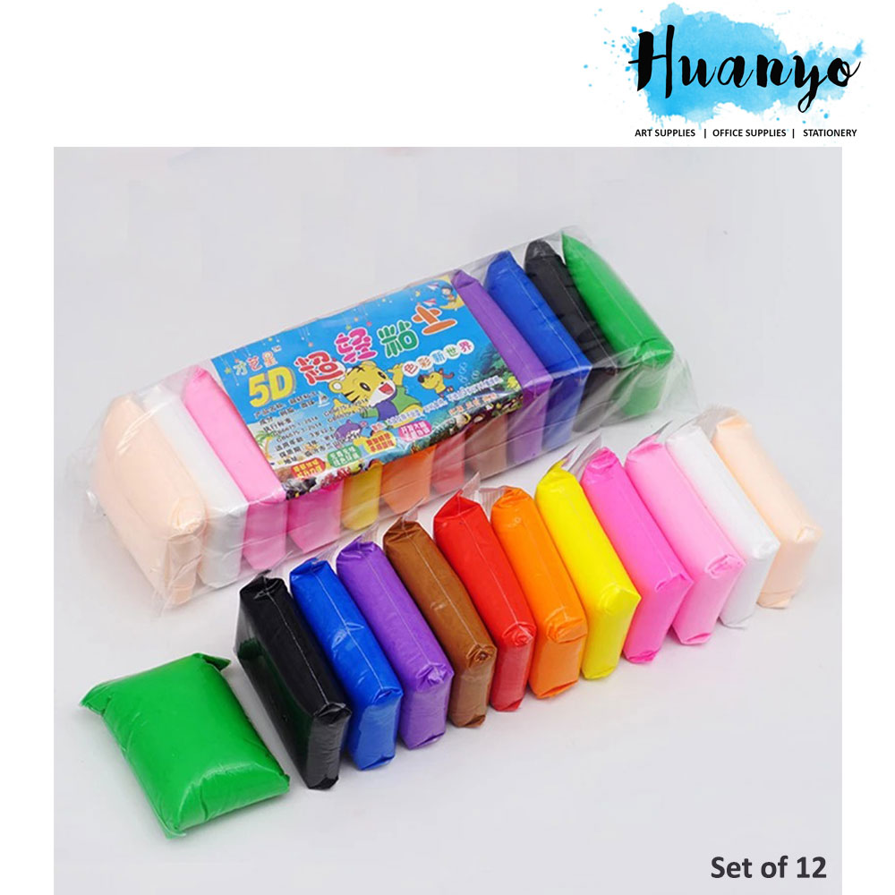 Non toxic Super Soft Light Air Dry Clay Polymer Plasticine Modelling ...