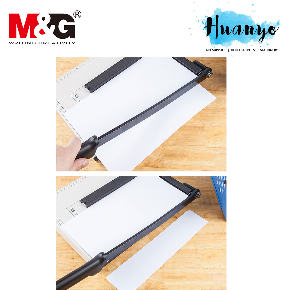 M&G A4 Adjustable Stainless Steel Paper Cutter Trimmer with Scudding ...