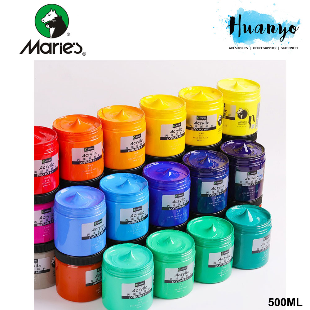 Marie's Acrylic Colour Paint 500ML No. A4500 (Per Bottle)