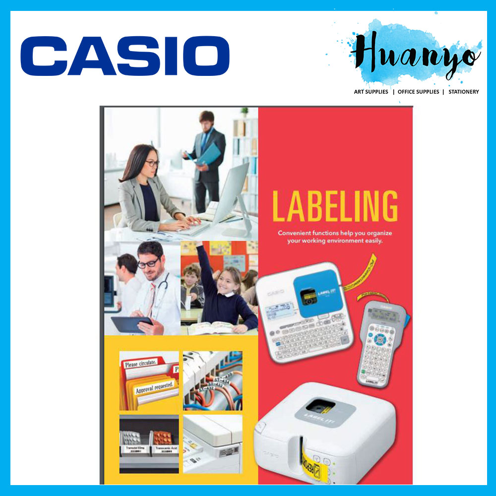 Casio EZ-Label Printer Tape Cartridge 6 / 9 /12 / 18 / 24 MM (Per PCS)