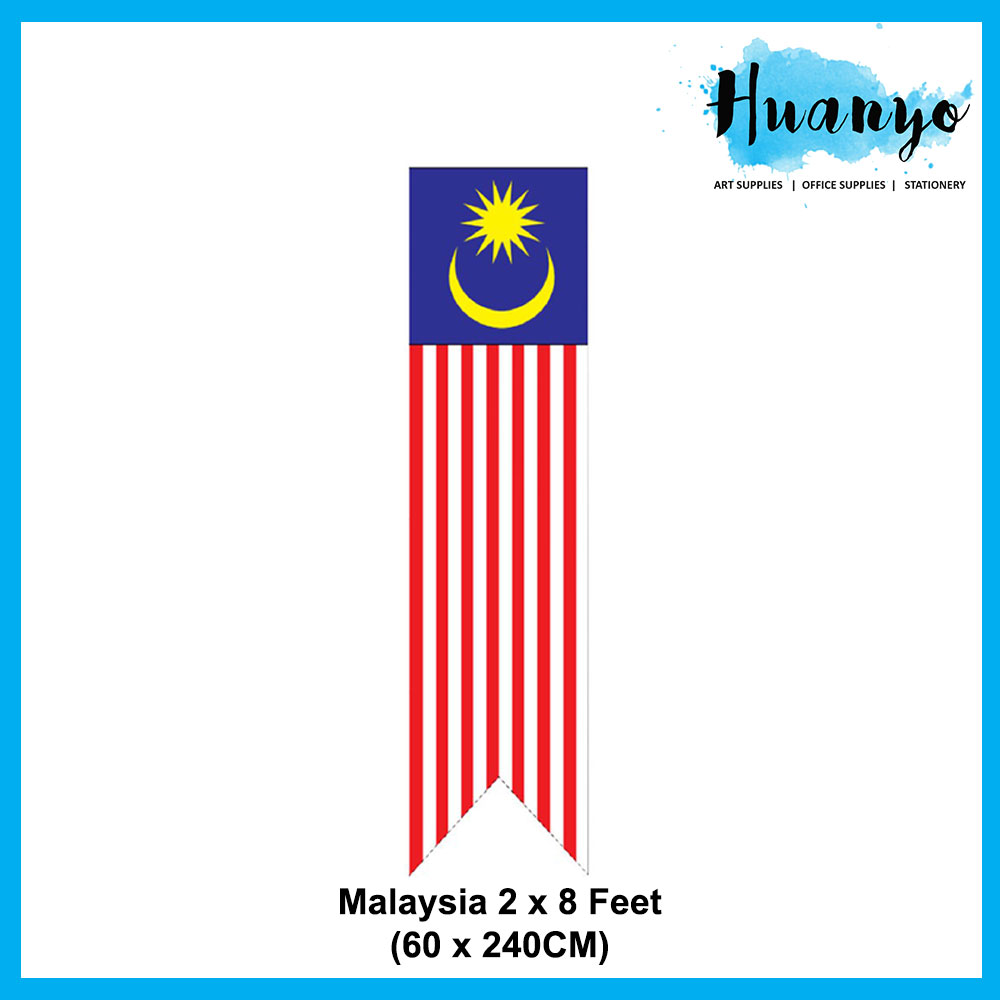 Malaysia & State Flag / Bendera Malaysia & Negeri [Hand / Bunch / Bunting Flag ] (Polyester, 2x4 ...