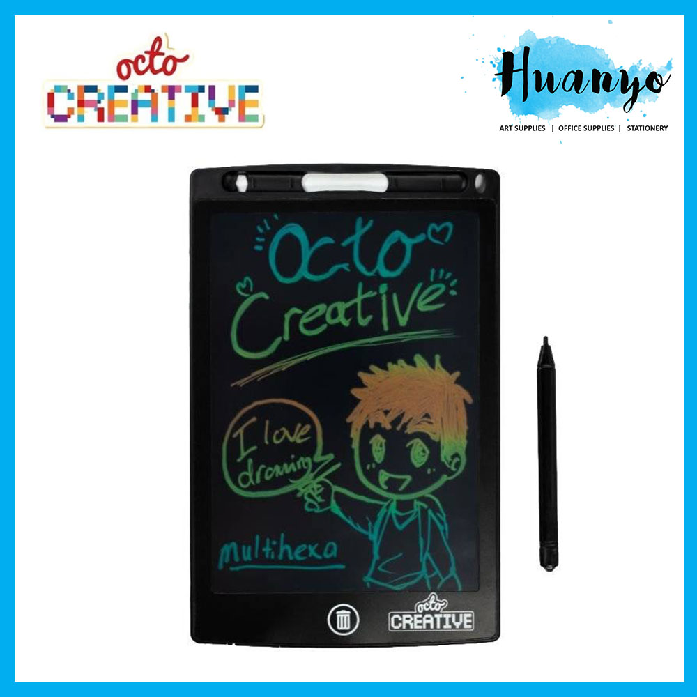 Octo Creative Multicolour LCD Writing Drawing Pad (8.5 Inch)