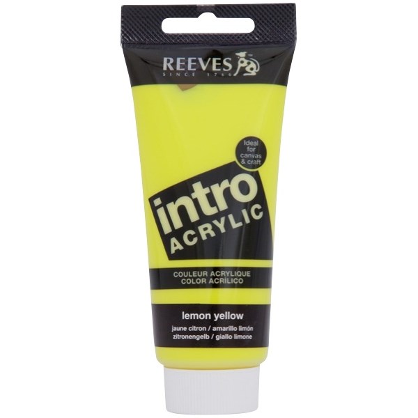 Reeves Intro Acrylic Colour 120ML (Lemon Yellow)